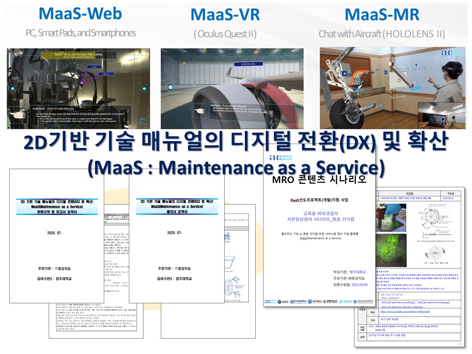2D 기반 기술 매뉴얼의 디지털 전환(DX) 및 확산 : MaaS(Maintenance as a Service ...